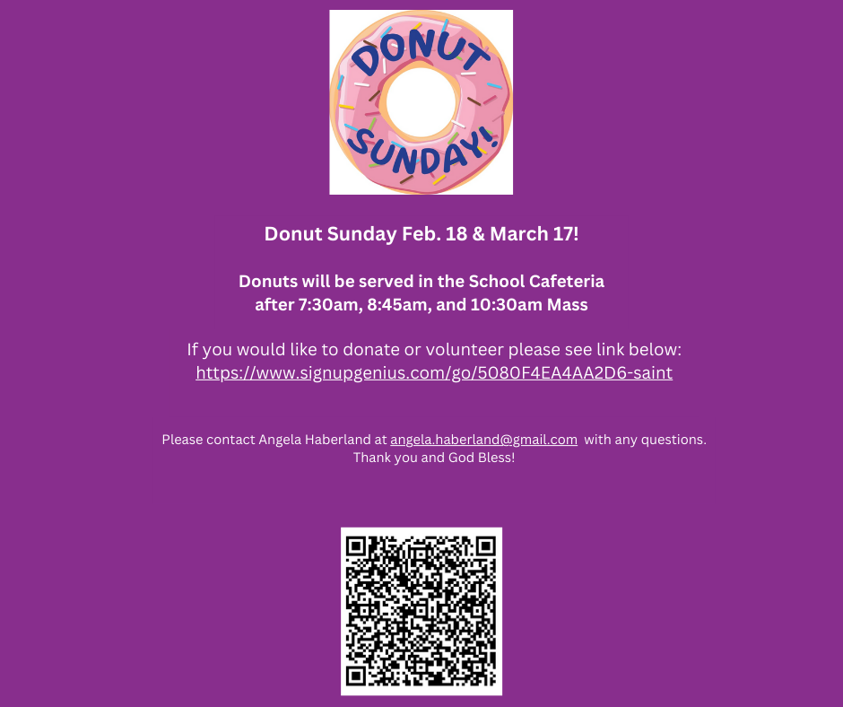 Donut Sunday FB - Saint Theresa Parish
